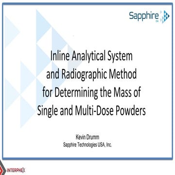 Sapphire - Interphex Presentation | PDF | Medical Tests | Medical Health