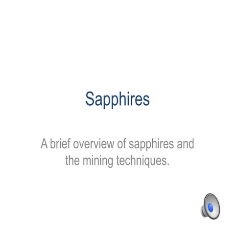 Sapphires | PPTX