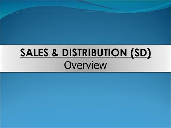 SAP SD module | PPT