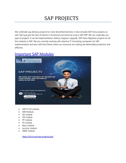 Sap Projects Module Pdf