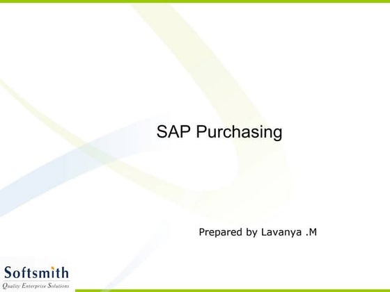 Standard Purchase process with accounting in sap b1 | PDF
