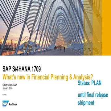An Overview of SAP S4/HANA