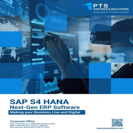 SAP S4 Hana Brochure 3 (PTS SYSTEMS AND SOLUTIONS) | PDF