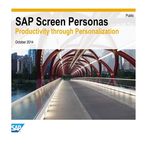 SAP Screen Personas 3.0 Oct 2014 | PDF