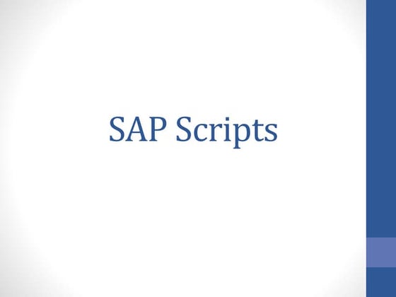 Step By Step Guide For Creating First Abap Report In Sap Pdf