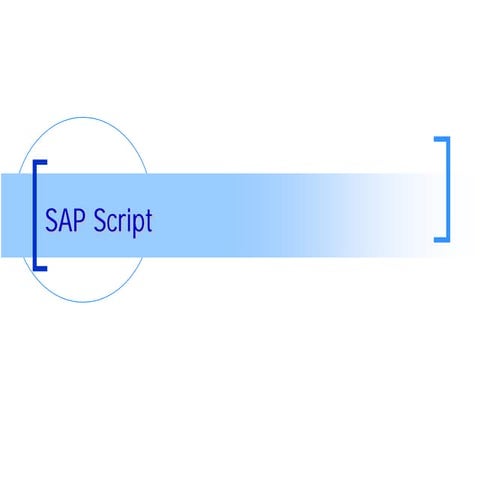 Sap Scripts Ppt