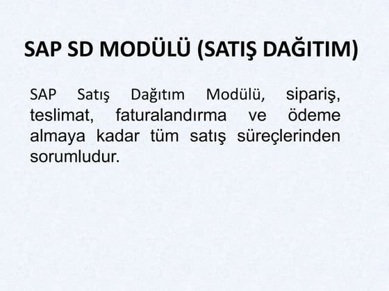Sap hr modülü | PPTX