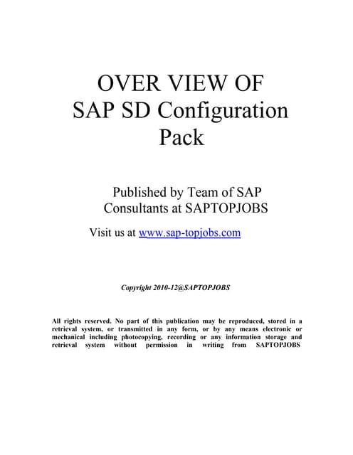 SAP SD module | PPTX
