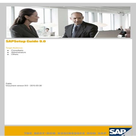 Sap setup guide | PDF