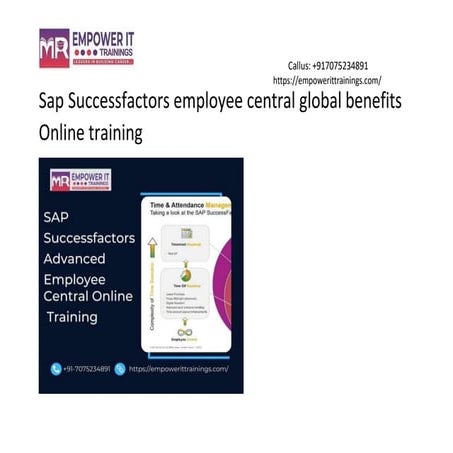 sap successfactors employee central global benefits Online training | PPTX