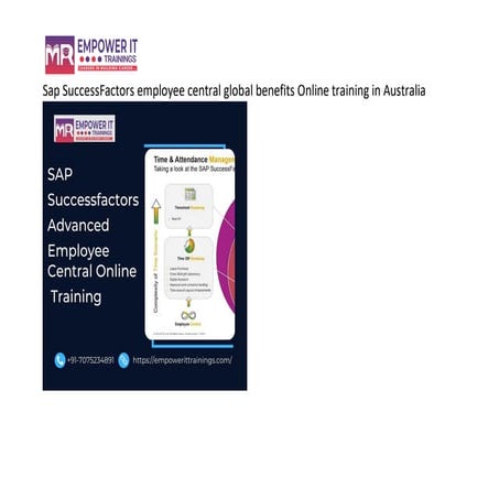 Sap SuccessFactors employee central time off Online training in ...