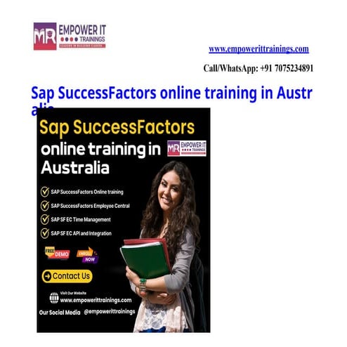 Sap SuccessFactors online training in Australia. | PPT