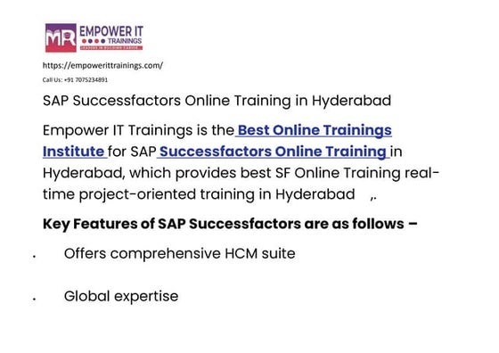 Get Started with SAP SuccessFactors Learning Hyd | PPT