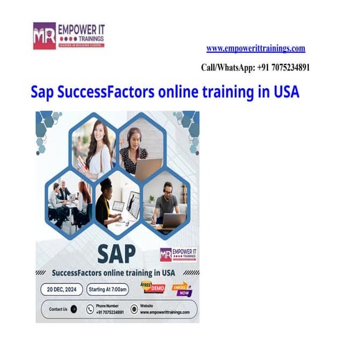 Sap SuccessFactors online training in USA | PPT