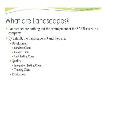 Sap System Landscape ashik shah j | PPTX