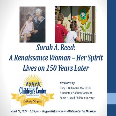 Sarah A. Reed. A Renaissance Woman – Her Spirit Lives on 150 Years ...