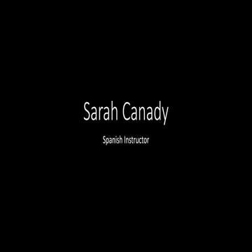 Sarah Canady | PPT