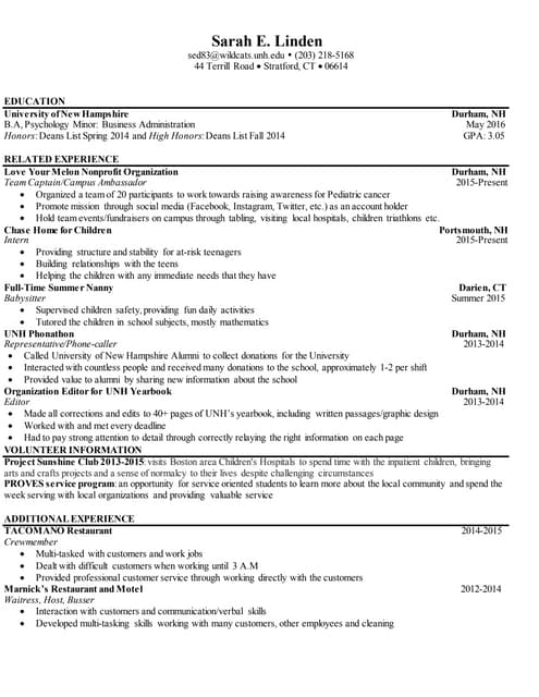 Bethany Elmhurst Resume March 2016 (1) | DOCX