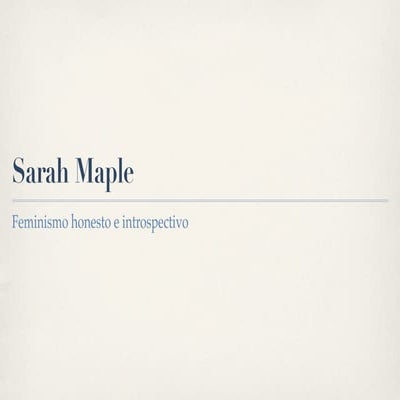 Sarah Maple | PDF