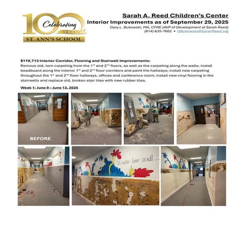 Sarah Reed's Corridor Project t at St. Ann's - 9.29.2025