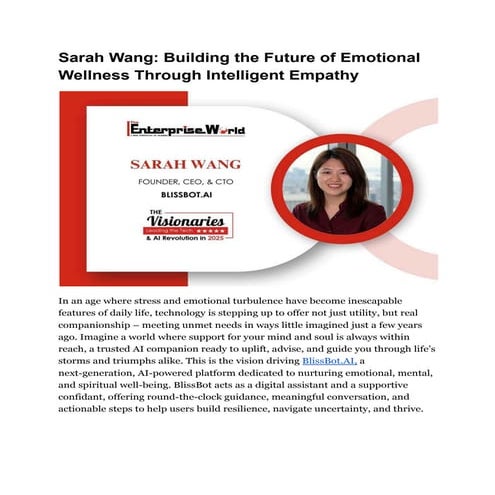 Sarah Wang_ Building the Future of Emotional Wellness Through ...