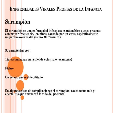El sarampión como nos afecta y que hacer para tratarlo. | DOCX