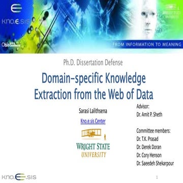 Domain Specific Knowledge Extraction From The Web Of Data Pptx Databases Computer Software