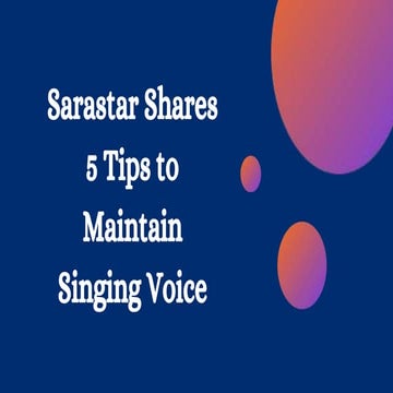 Vocal health | PPTX