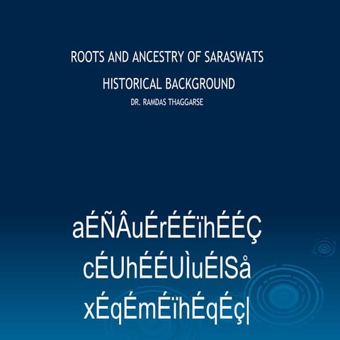 Saraswat History | PPT