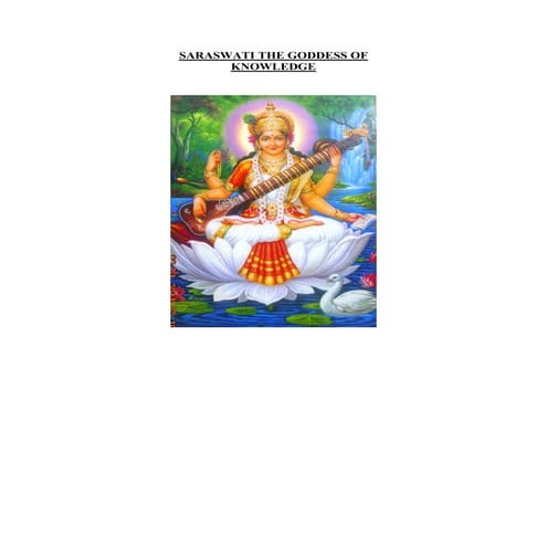 Saraswati the goddess_of_knowledge_by_dr.swanand_s._pathak | PDF