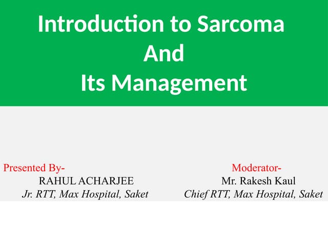 Sarcoma Pdf