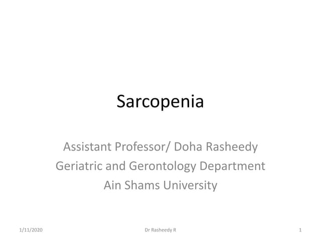 Sarcopenia | PPTX