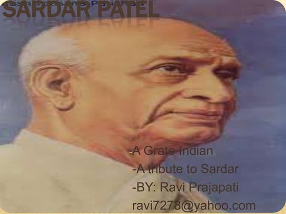 Sardar vallabh bhai patel | PPSX