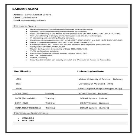Sardar alam cv pdf | PDF
