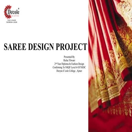 Richa Tilwani ,Second Year Fashion Design Student NSQF Level -6 | PDF