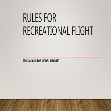 FAA Hobby Flight Rules | PPT
