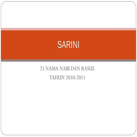 Sarini | PPT