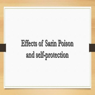 Sarin ppt | PPTX