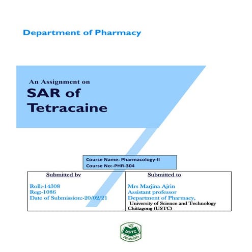 Sar of tetracaine | PDF