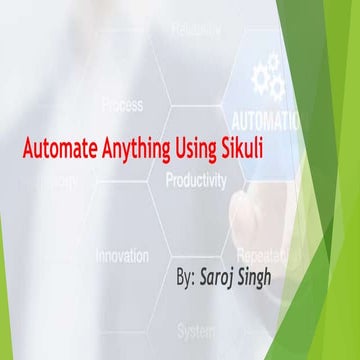 Sikuli Ui Automation Ppt 