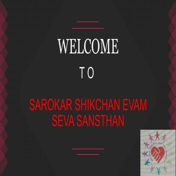 Sarokar Shikchan Evam Seva Sansthan | PPTX