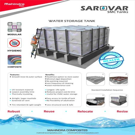 Sarovar A Panel Tank Brochure | PDF