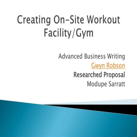 Sarratt GYM Project | PPTX