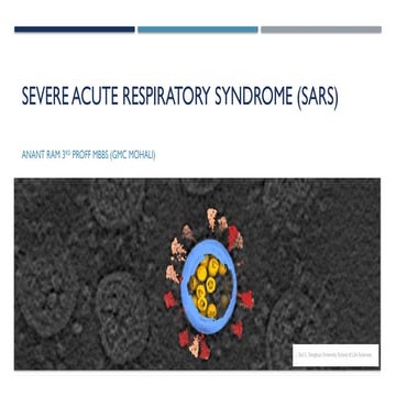SEVERE ACUTE RESPIRATORY SYNDROME - COMMUNITY MEDICINE MBBS 2024 | PPTX