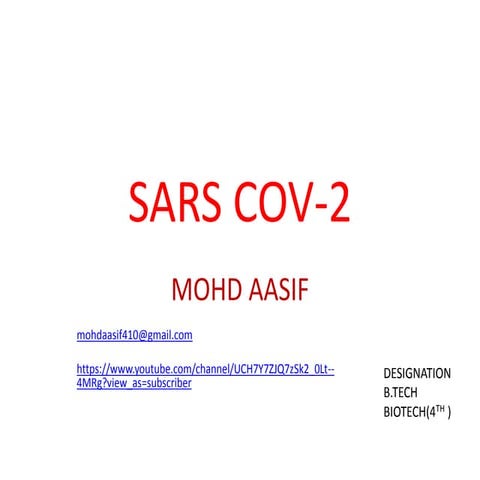 Sars cov 2 / covid19 | PPT