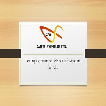 SAR Televenture - Leading Telecom Tower & Infrastructure Solutions | PPT