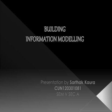 BUILDING INFORMATION MODELLING | PPTX