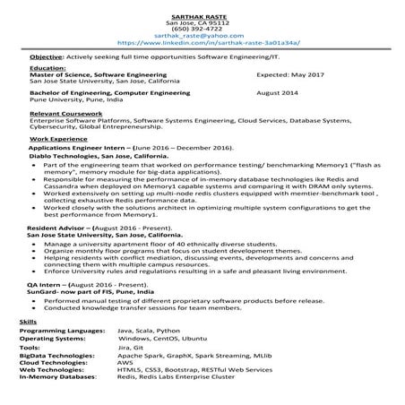Sarthak Raste Resume | PDF