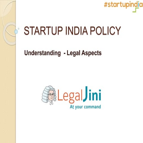 Legal Aspects for a Startup | PPTX