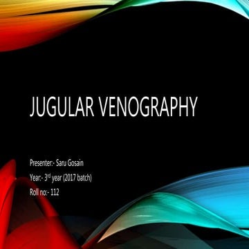 Jugular venography | PPTX